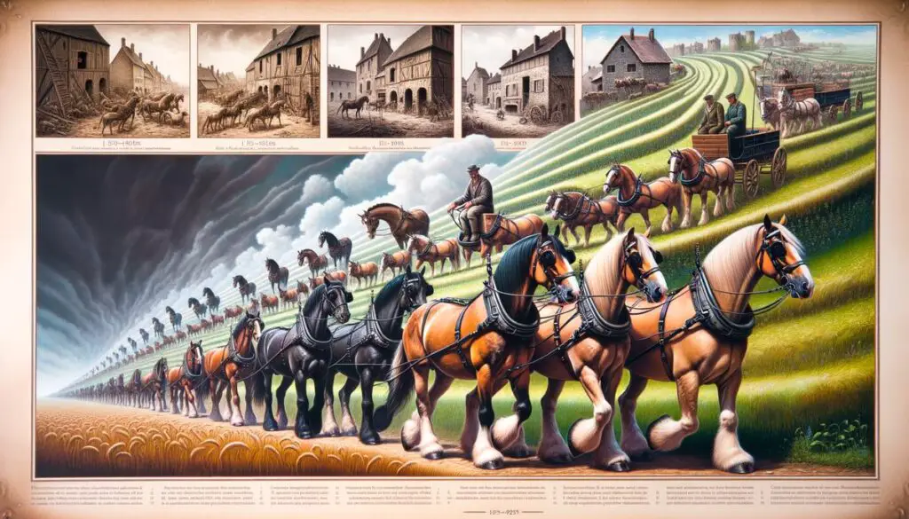 Majestic French Draft Horses » Horsepedia